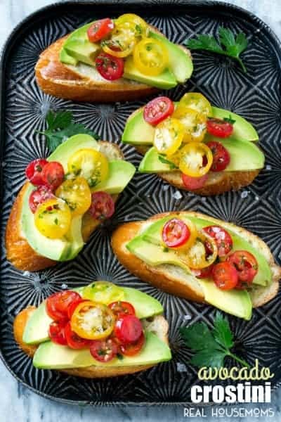 Avocado Crostini ⋆ Real Housemoms