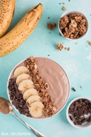 Chocolate PB Smoothie Bowl ⋆ Real Housemoms