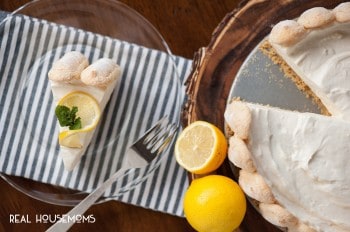 No Bake Lemon Ladyfinger Cheesecake ⋆ Real Housemoms